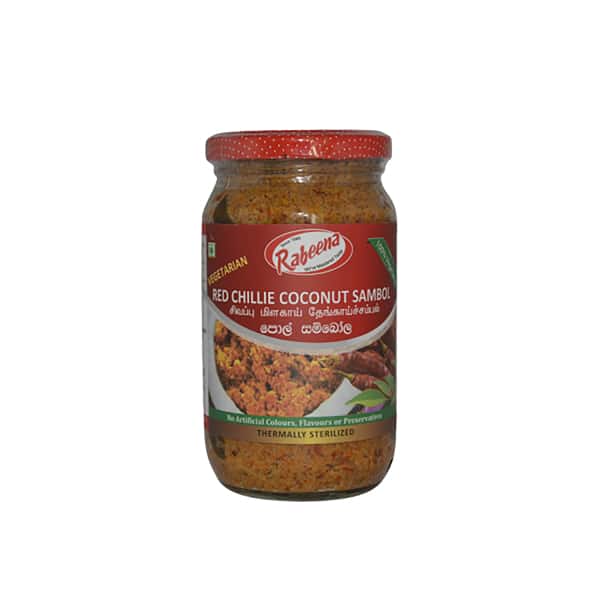 Rabeena - Red Chillie Coconut Sambol 325g - Sarandie